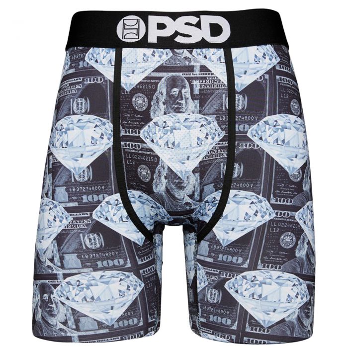 PSD UNDERWEAR Dark Money Diamond Boxer Briefs 321180034 - Karmaloop