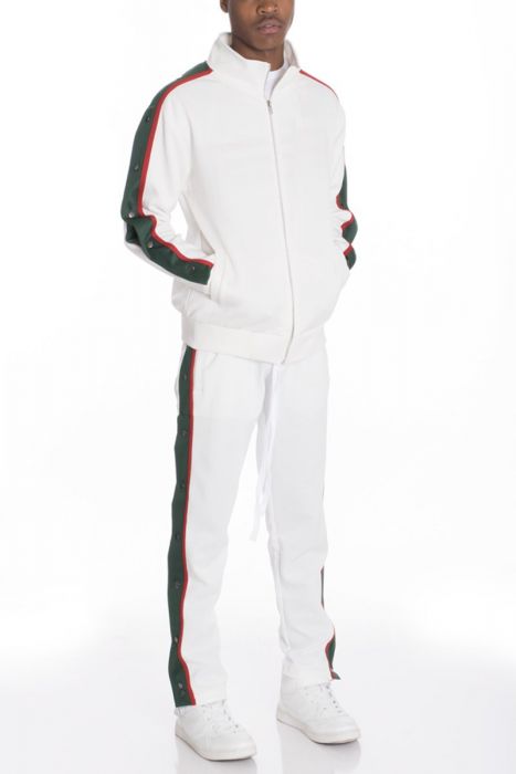 WEIV SNAP BUTTON TRACK SET SET0793-WH - Karmaloop