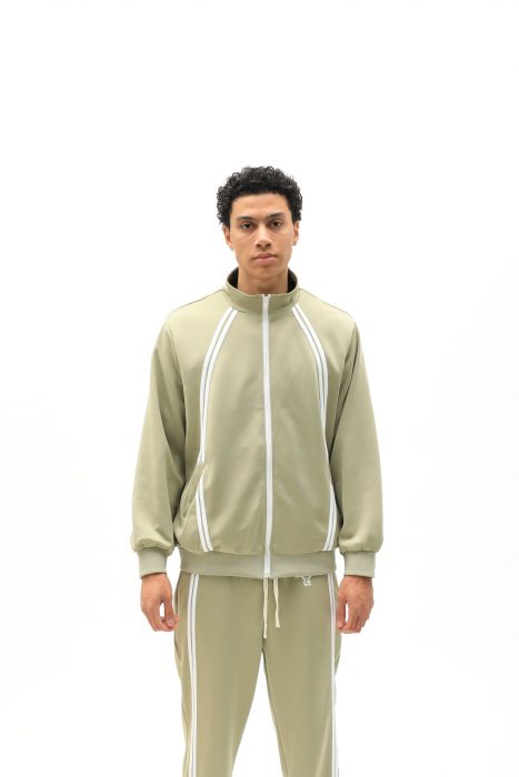 NOKWAL Sports Icon Tracksuit Jacket Beige NKWL-7CDC66 - Karmaloop