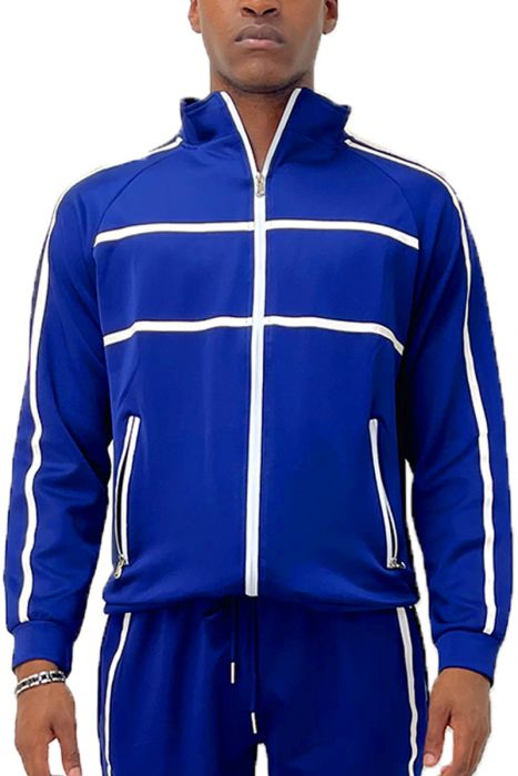 WEIV Cordial Tape Track Jacket TJ770-ROYALBLUE - Karmaloop