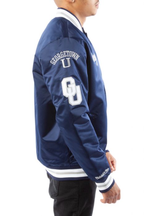 MITCHELL & NESS Georgetown University Champ City Satin Jacket OJBF3232 ...