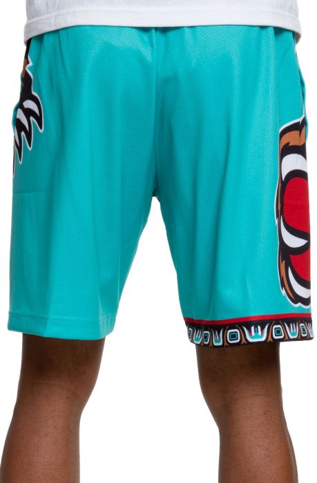 MITCHELL & NESS Memphis Grizzlies Big Face Shorts SHORBW19069-VGRTEAL95 ...