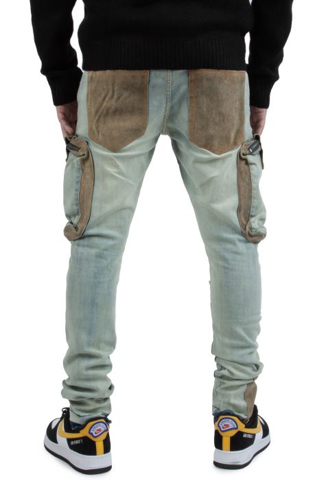 REBEL MINDS Colling Cargo Vintage Wash Jeans 622-620-DIRTY - Karmaloop