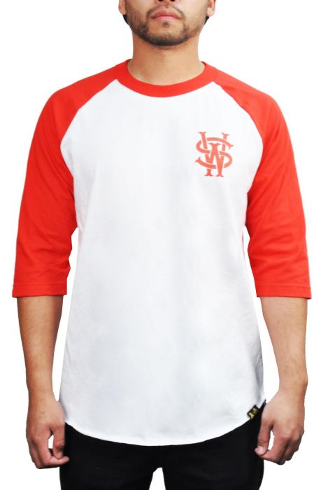 STAY WINNING White/Red Baseball Tee SW-SW-0025 - Karmaloop